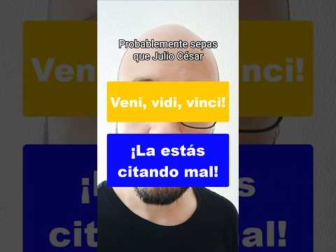 VENI, VIDI, VICI ⚔️ La frase de Julio César que (casi) todos pronuncian mal