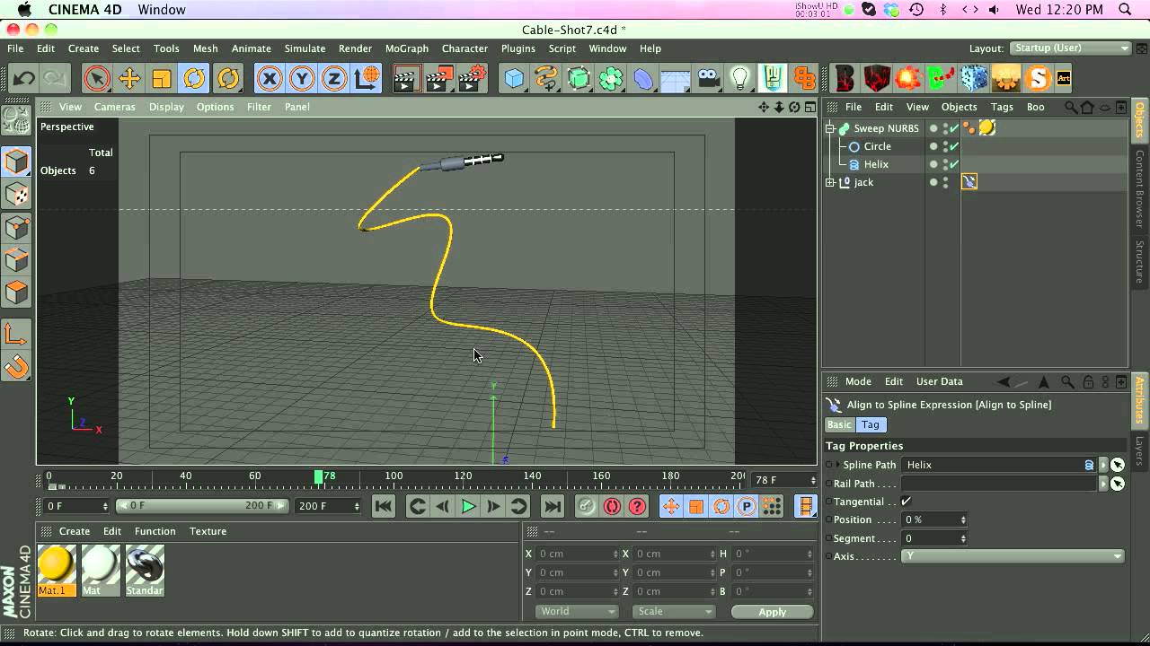 C4D Tutorial: Spline Rail Tip
