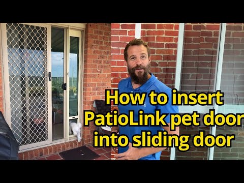 How to insert pet door insert into glass sliding door / Patiolink Pet Doors