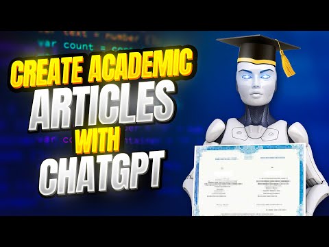 Write Academic Articles & Research Papers FOR Free Using ChatGPT & Scispace