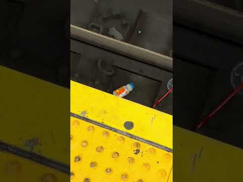 a plastic sunnyd bottle on nyc subway tracks 3