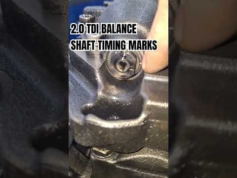 Timing the Audi 2.0 TDI Engine Balance Shaft #shorts