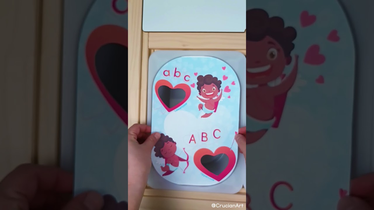 💖 Valentine’s Day Alphabet Sorting for Preschoolers | FLISAT Table DIY Activity #preschoollearning