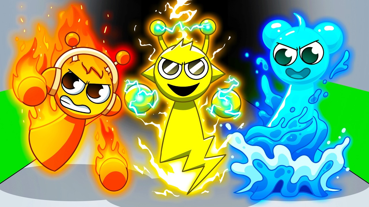 SPRUNKI, But They're ELEMENTAL?! (Cartoon Animation)
