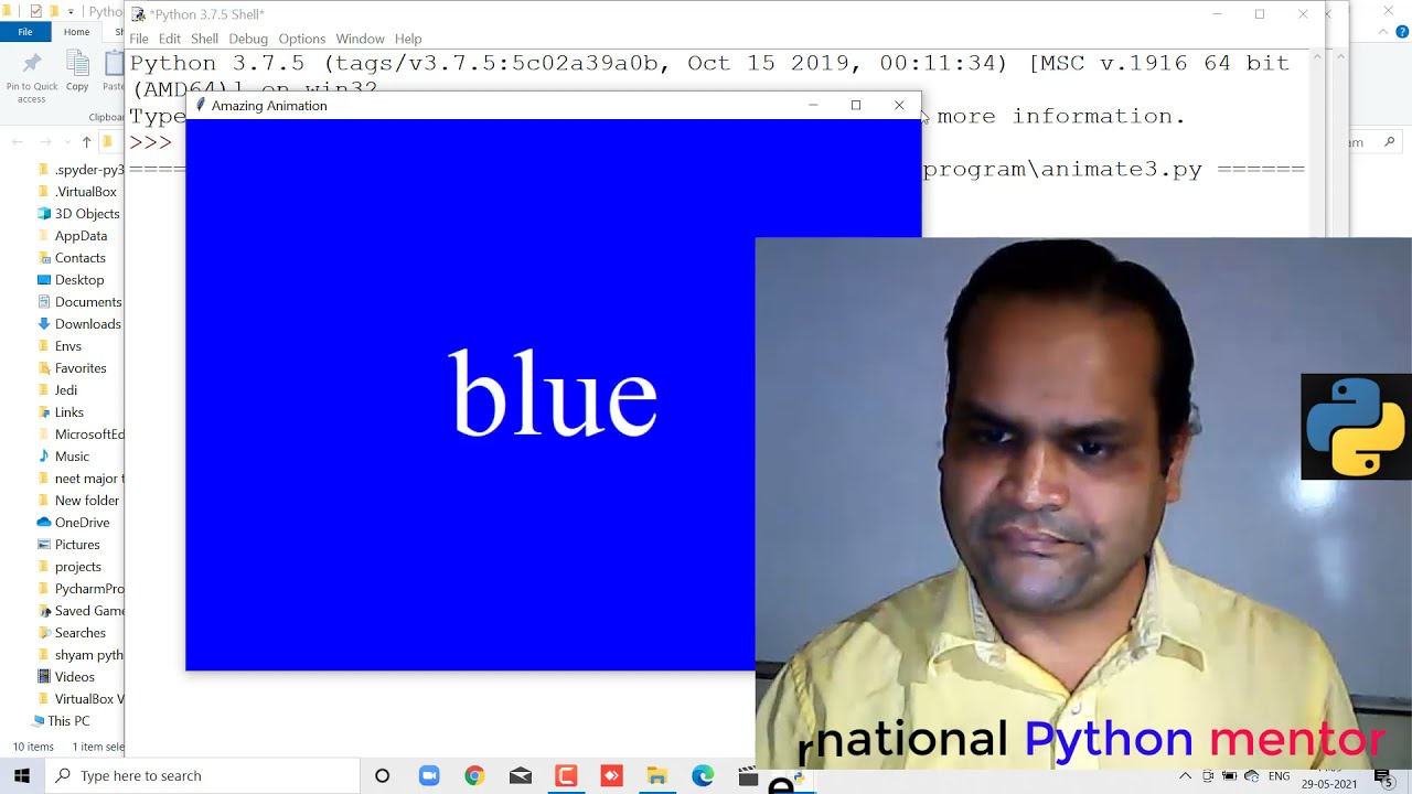 Python - tkinter: Background Color Animation With Color Names in Millisecond || Amazing Animation