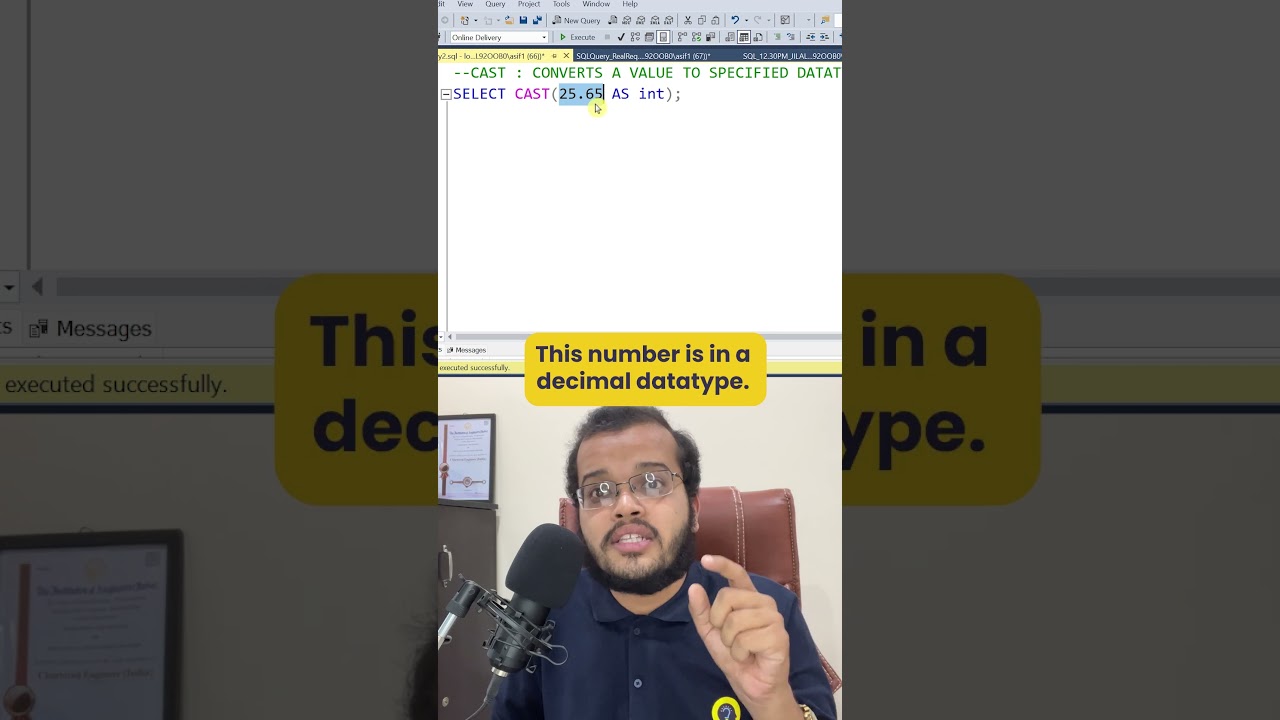 SQL Server CAST Function Explained with Example