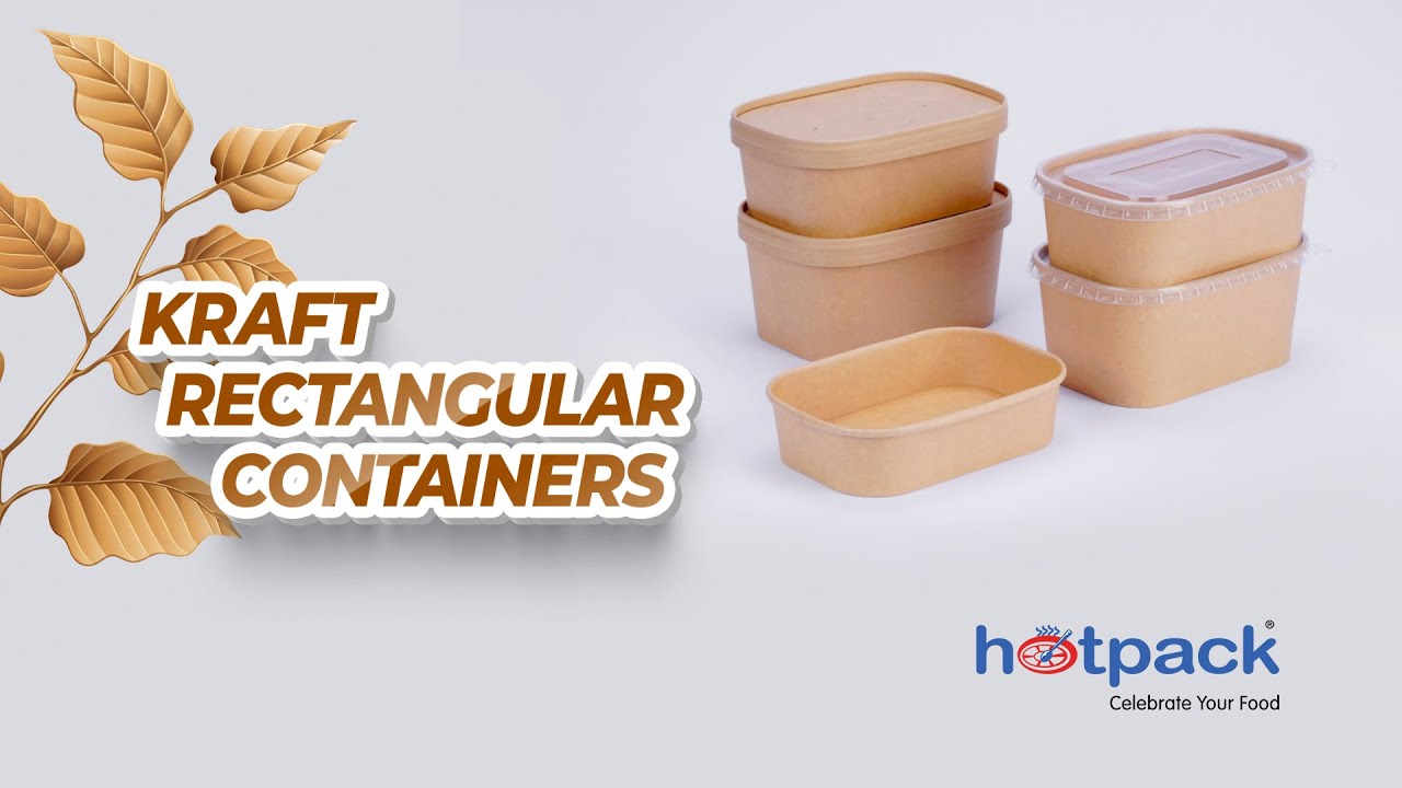 KRAFT RECTANGULAR CONTAINER | Hotpack