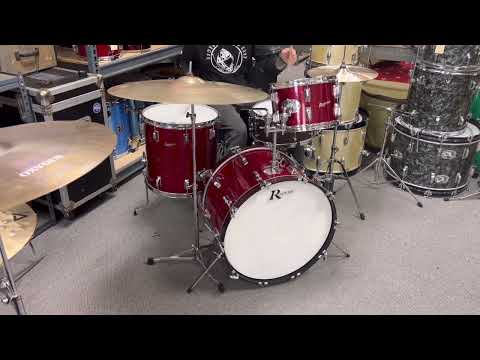 Vintage Rogers Sparkling Red Pearl Drum Set | Reverb
