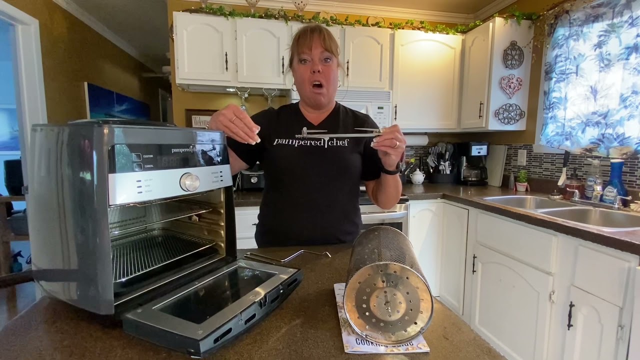 Pampered Chef Deluxe Air Fryer~ Getting to know it~ Tips from Cooking with Heather Hall