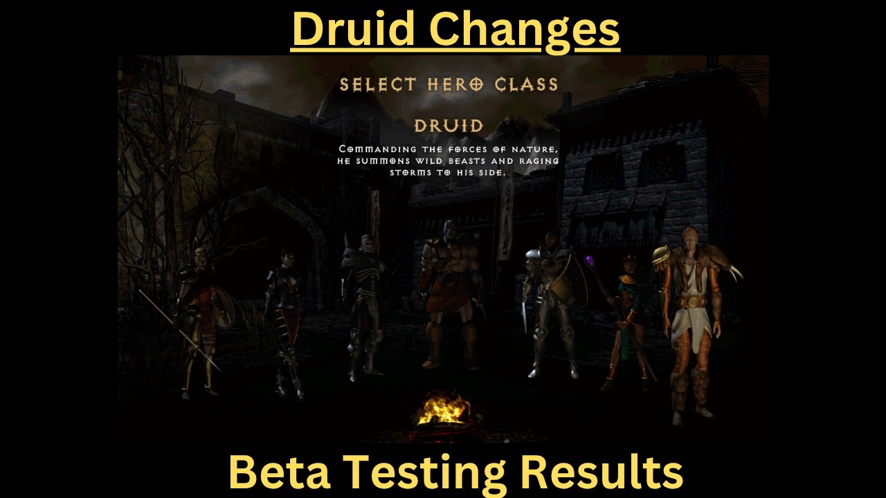 Project Diablo 2 Season 13 - Druid Changes & Beta Testing Results