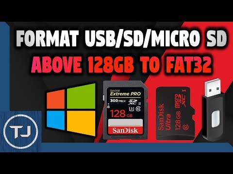 Format Any USB/SD/MICRO SD Above 64GB+ To FAT32!