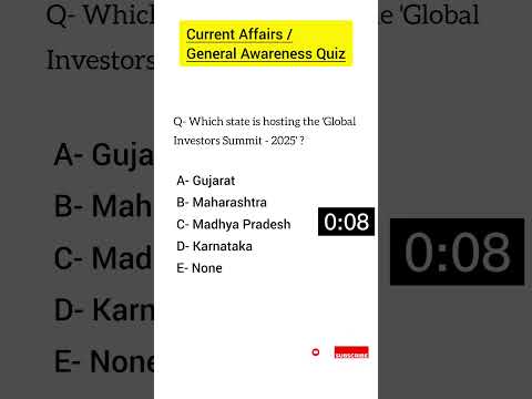 #75 General Awareness SBI clerk mains / SBI PO Mains 2025 |Current Affairs Quiz #bankexams2025