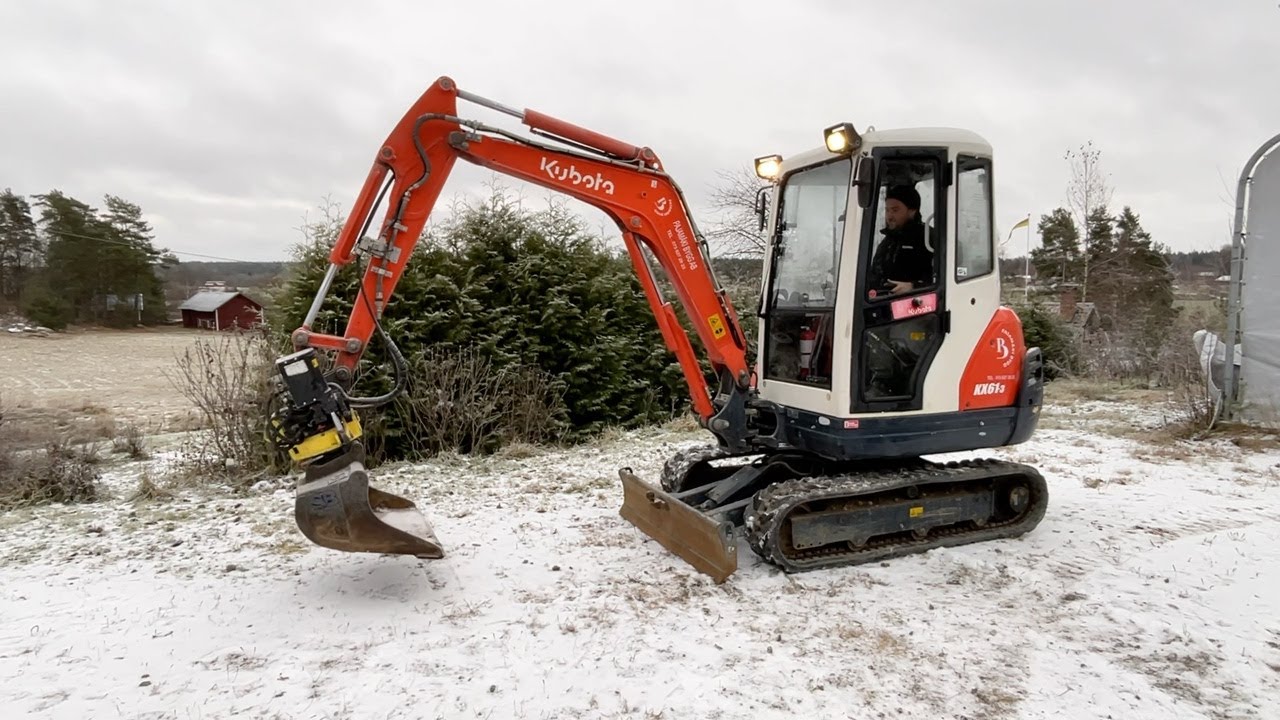 Grävmaskin / minigrävare Kubota KX61-3, Nynäshamn, Klaravik