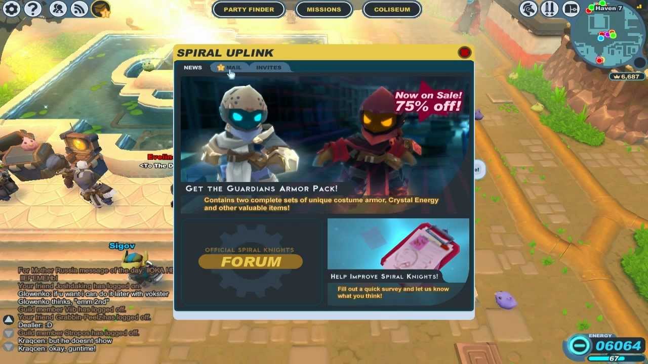 Spiral Knights Guardians Armor Pack