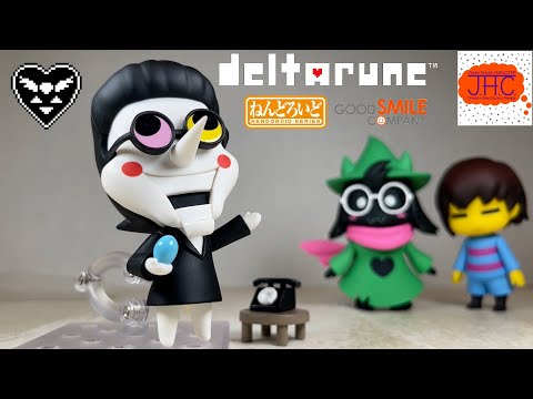 BIG SHOT! Deltarune Nendoroid SPAMTON Action Figure Review Glasses Pipis Phone Table Suit Spam Fun