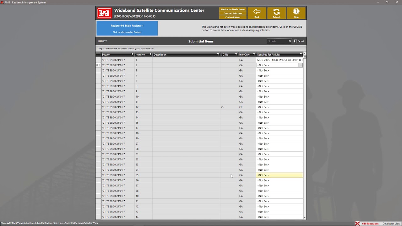 Submittal Assignments (CM)