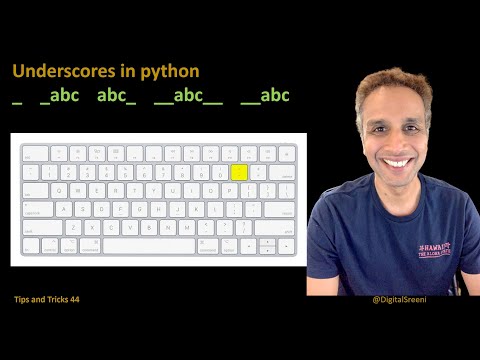 What are various underscores used in python?