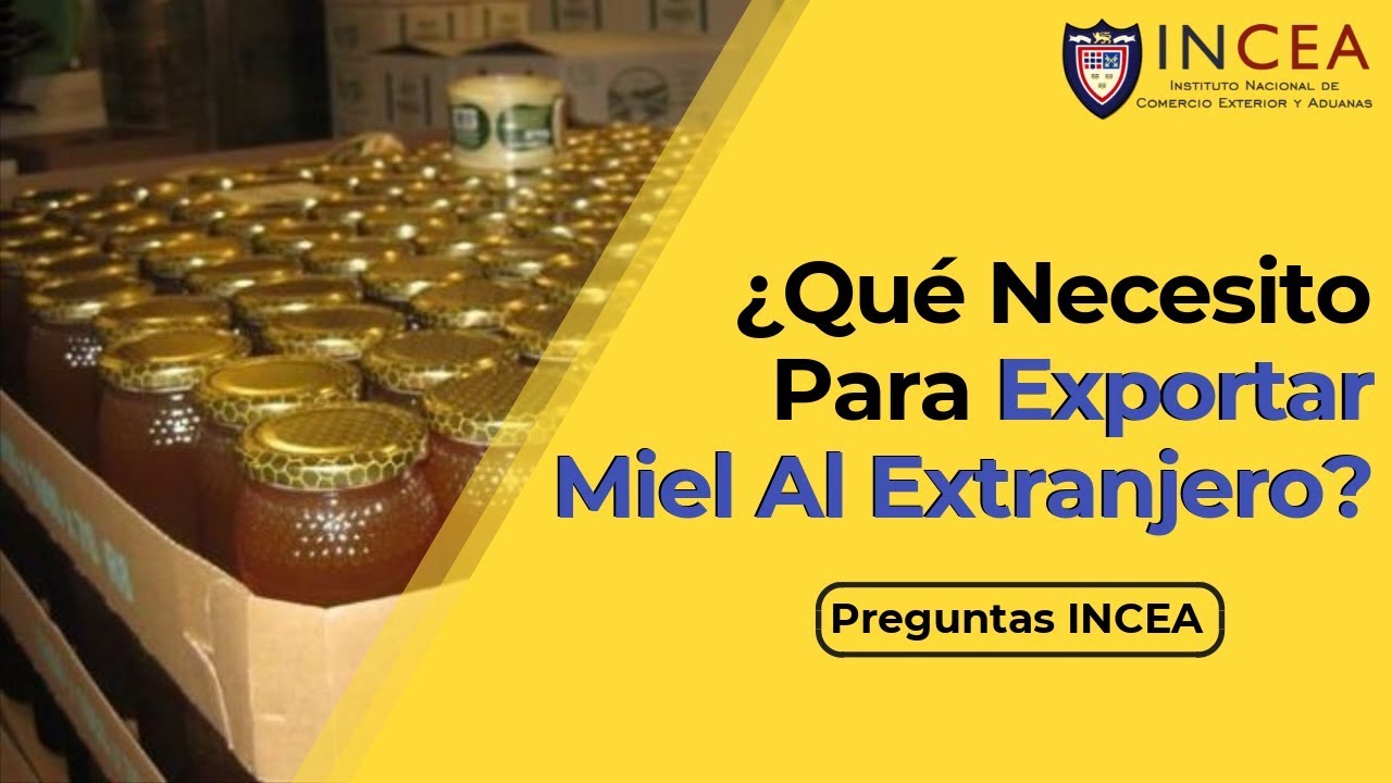¿Qué Necesito Para Exportar Miel Al Extranjero? | Preguntas INCEA
