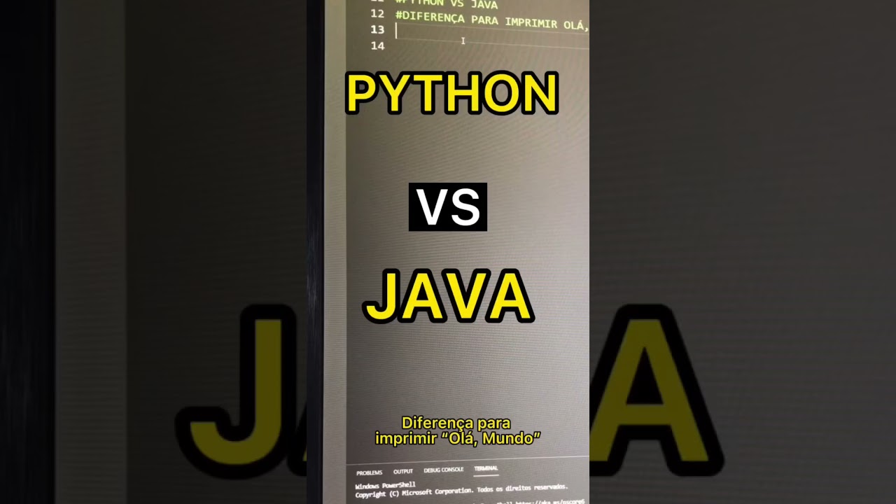PYTHON vs JAVA - “Olá, Mundo!”