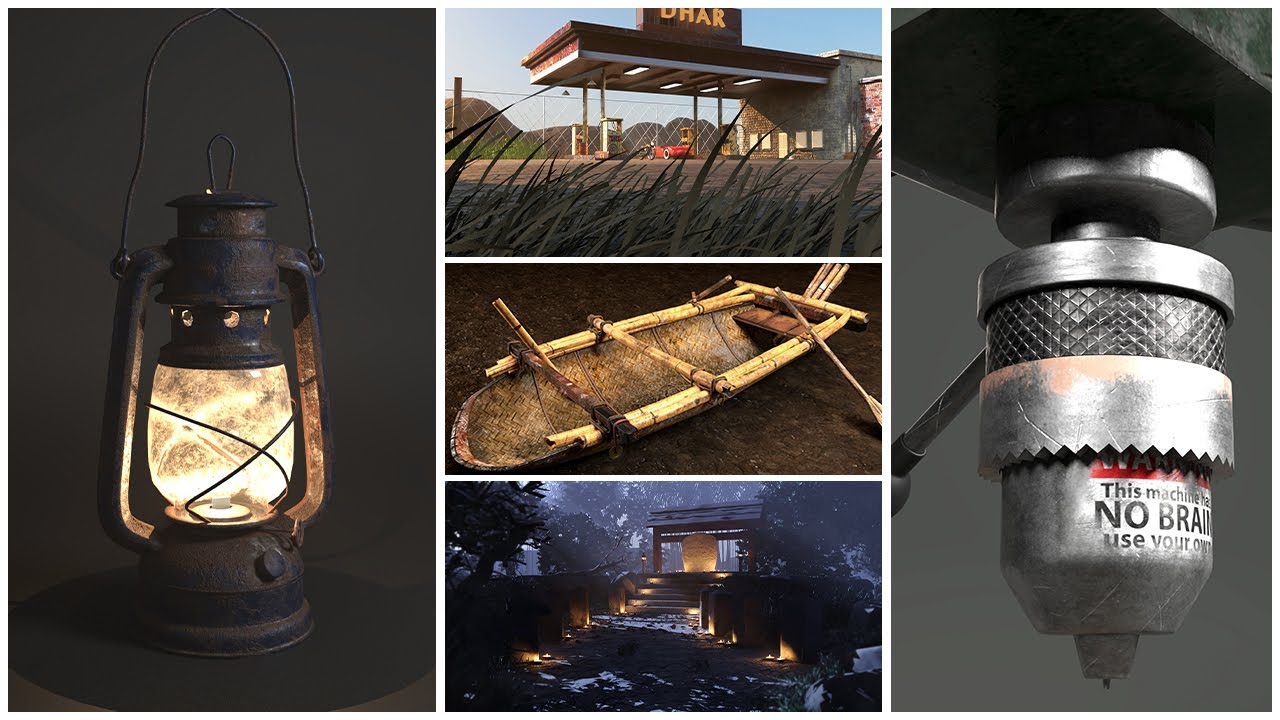 3D Modeling,Texturing & Lighting Showreel | ABIR DHAR