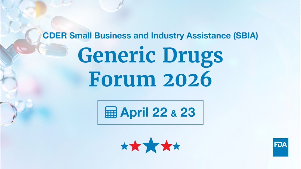 Generic Drugs Forum (GDF) 2026 - Day 1