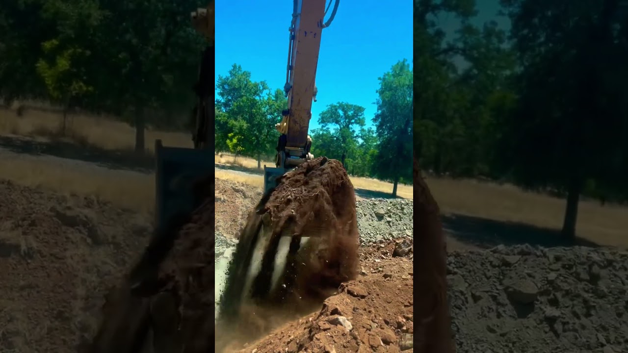 Excavating with my girl stumble upon lava Rocks while grading ￼