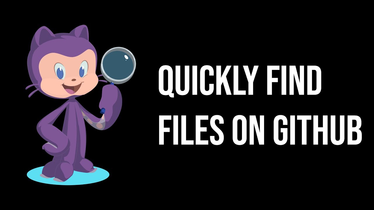 Quickly find files on GitHub