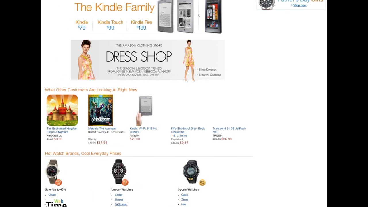 Amazon Website: Evolution Since 1999