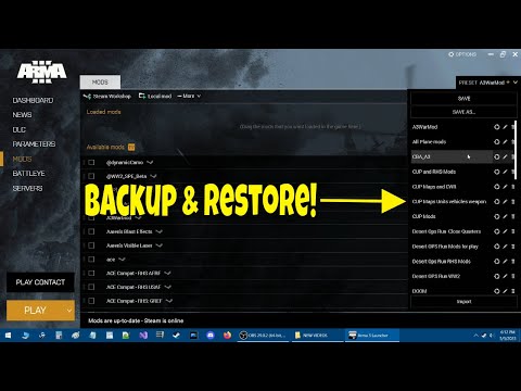 Steam Community :: Video :: Outside the Launcher where are the Arma 3 Launcher Mod Presets ...