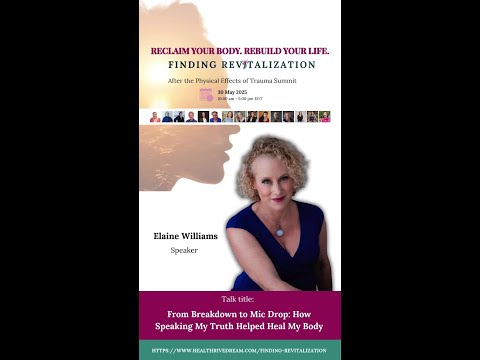 Elaine Williams at the Finding Revitalization After the Physical Effects of Trauma Summit