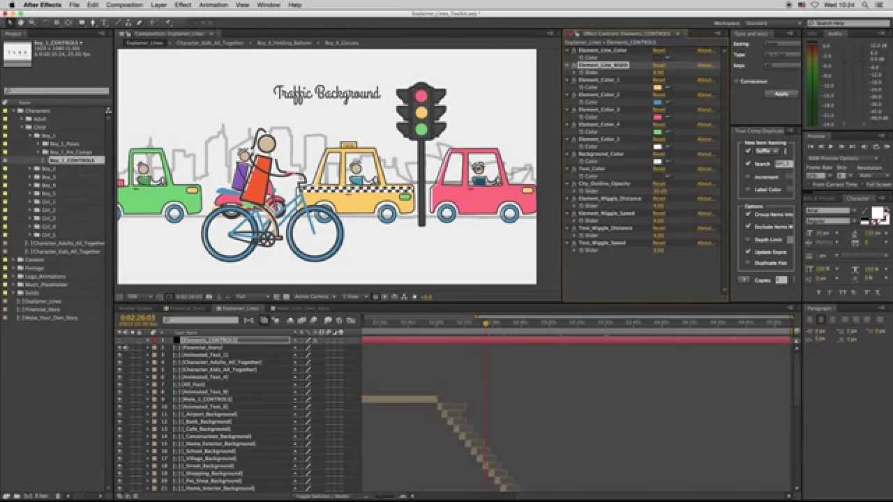 Premiumilk Tutorial 17 - Explainer Lines Toolkit - (After Effects Template)