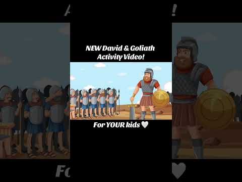 NEW David and Goliath ACTIVITY video | Toddler & Preschool Learning