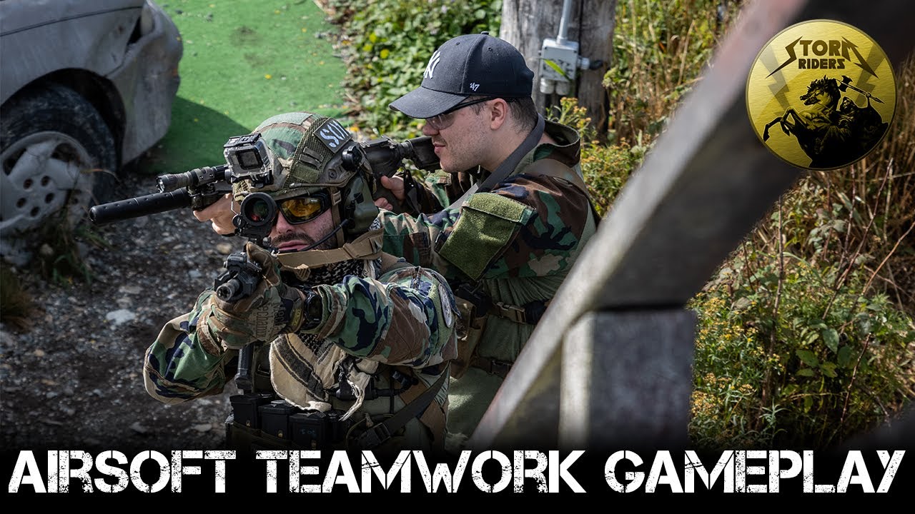 Airsoft gameplay footage review - good teamwork and movement is essential!