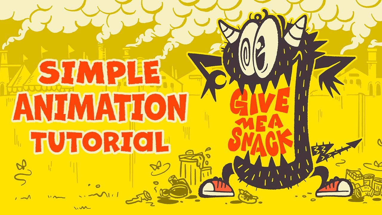 Procreate｜Simple Animation Tutorial for Beginners｜Snack Monster