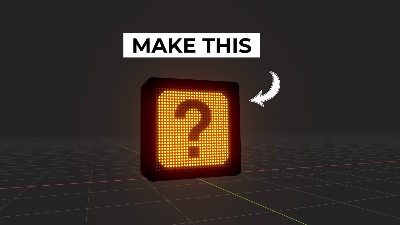 Simple and Efficient way to make LEDs | blender tutorial