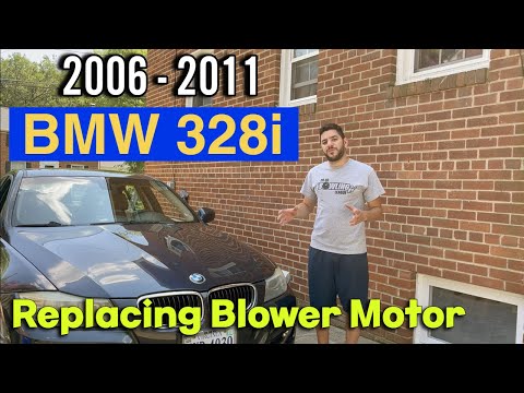 DIY E90 E91 E92 E93 2006 2007 2008 2009 2010 2011 BMW 328i Replacing Blower Motor