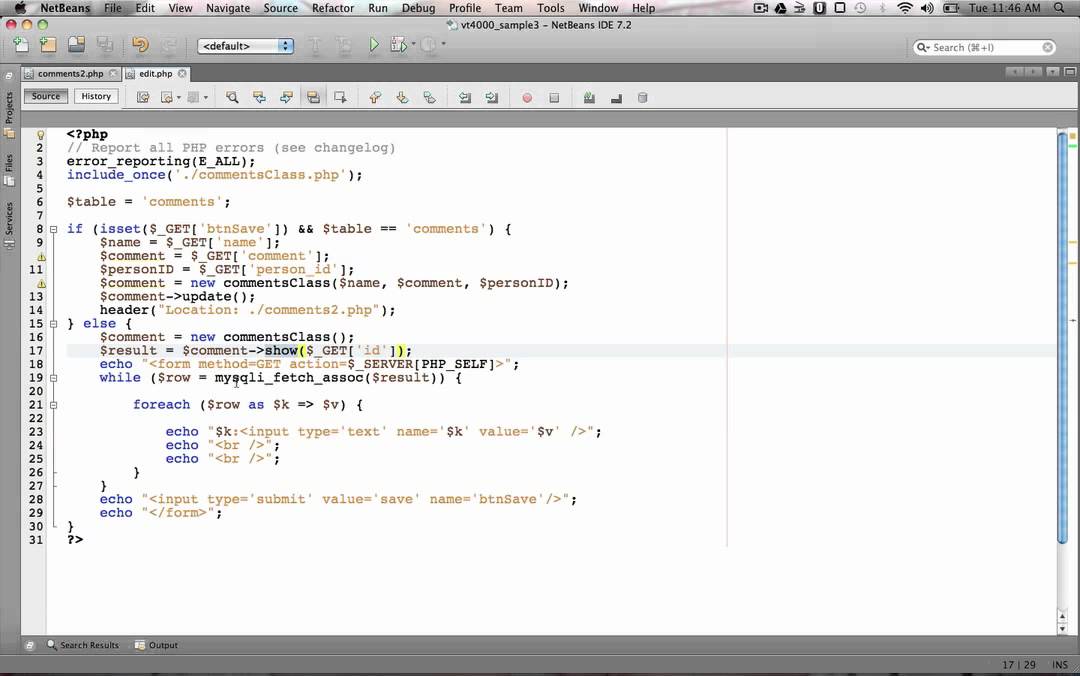 vt4000 php add edit delete