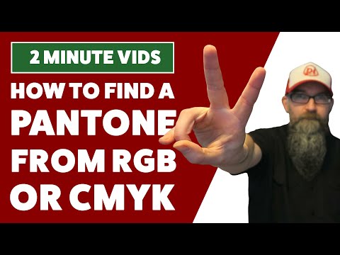 How to find a Pantone colour for your logo from an RGB or CMYK colour