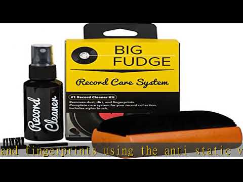 Big Fudge Vinyl Record Cleaning Kit - Complete 4-in-1 - Includes Ultra-Soft Velvet Record Brush, XL
