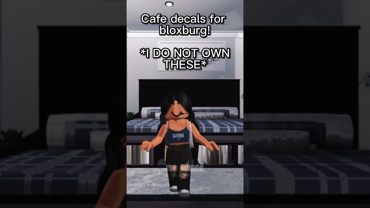 ☕️ Cafe decals for Bloxburg! || Roblox
