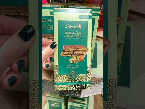 📣Viral dubai chocolate in UK Lindt 💚