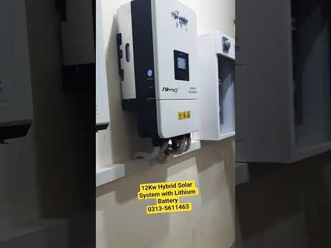 12Kw Hybrid Solar System with Lithium Battery #tech #solar #technicsolution #solarpanels