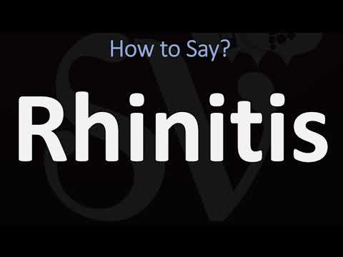 How to Pronounce Rhinitis? (CORRECTLY)