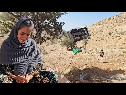 Near Death While Building Our House 😱 Rope Snapped, My Husband Escaped Last Second!