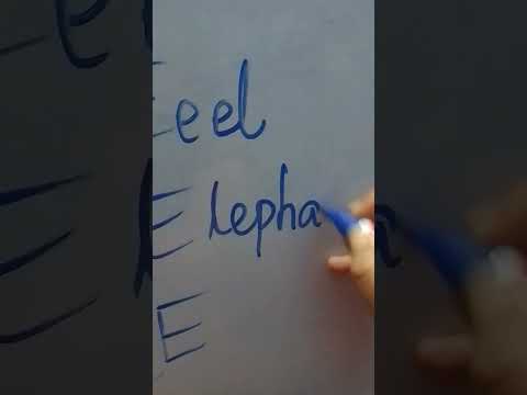 3 animals with the letter 'E' #education