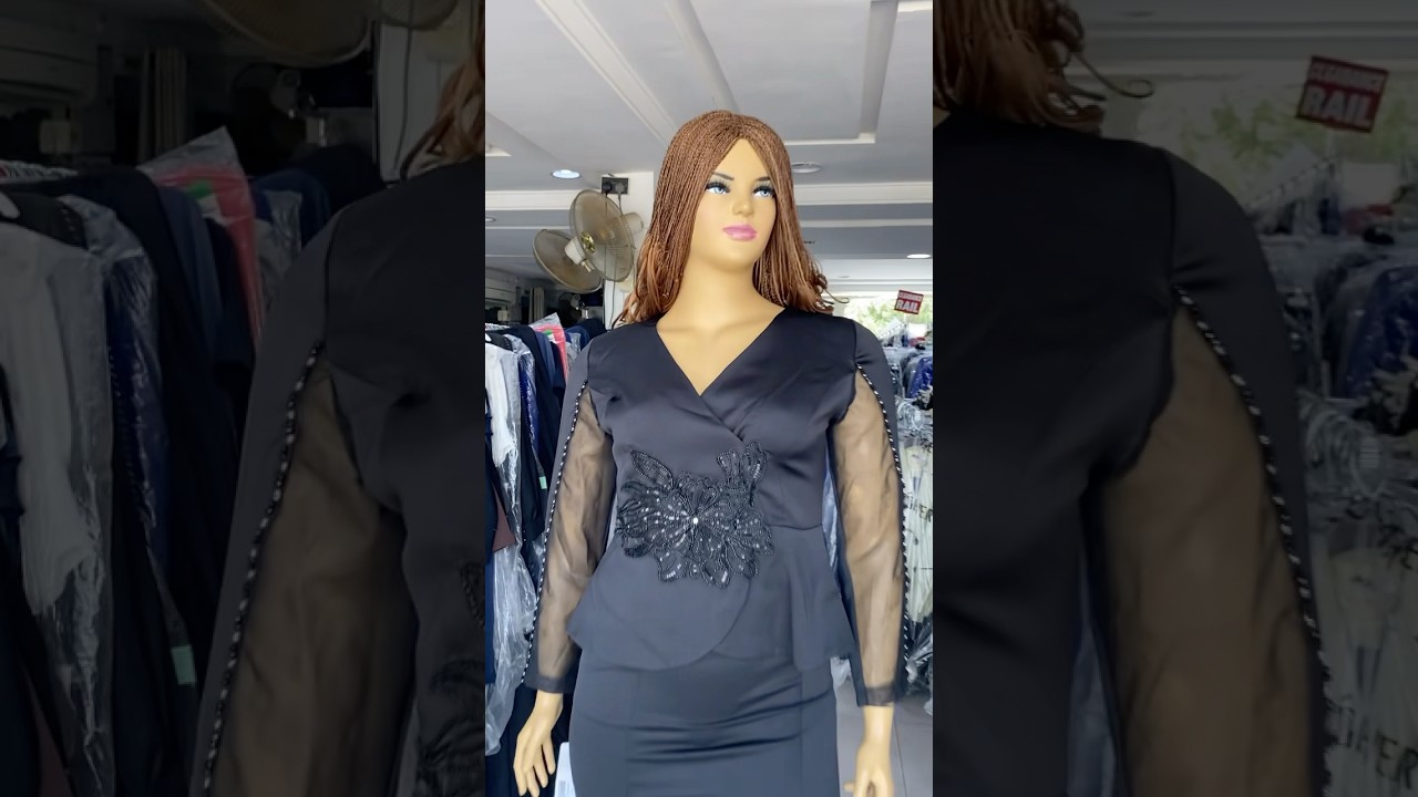 🖤 Power dressing at its finest! This black skirt suit is all about confidence and class🔥👌