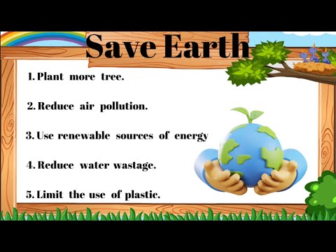 10 lines Essay on save Earth in English @rafiamansoor3958
