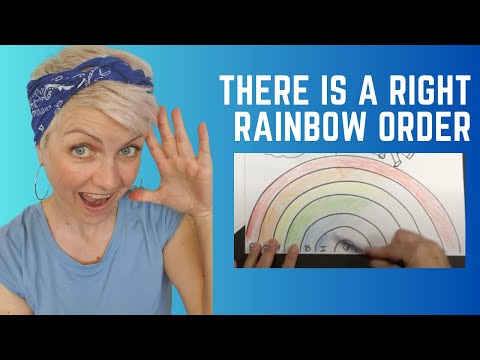 There is a correct order for rainbows. The colour spectrum, it's nature and science and art