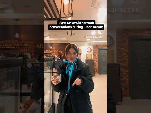 POV: Me avoiding work conversations during lunch break! | Jacksphere.