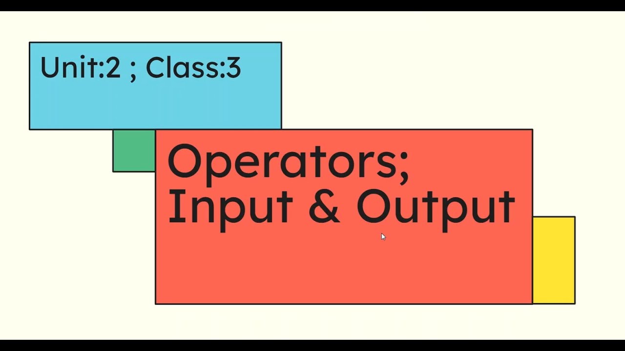 Python Operators, Input & Output | Beginner-Friendly Tutorial